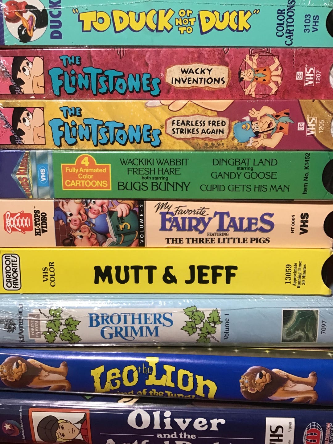Cartoons D-O (vintage Animated Kids Vhs Cassettes) - Etsy