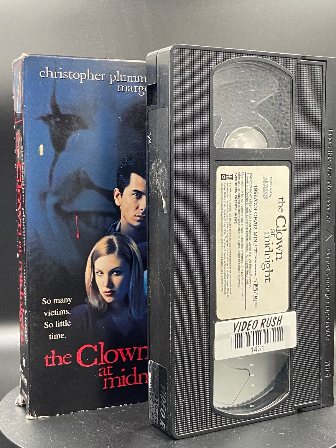 The clown at midnight vintage horror vhs | Etsy
