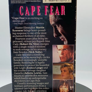 Cape Fear (vintage Thriller Vhs Tape) - Etsy