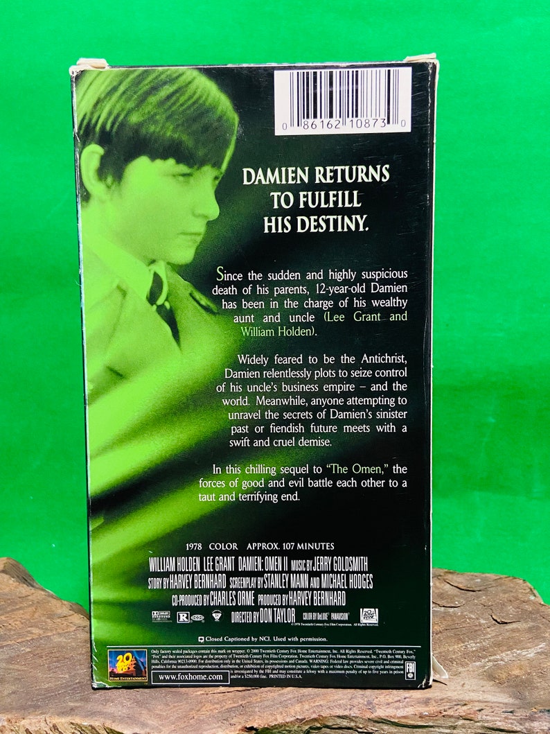 Damien: the Omen 2 (vintage Horror Vhs) - Etsy