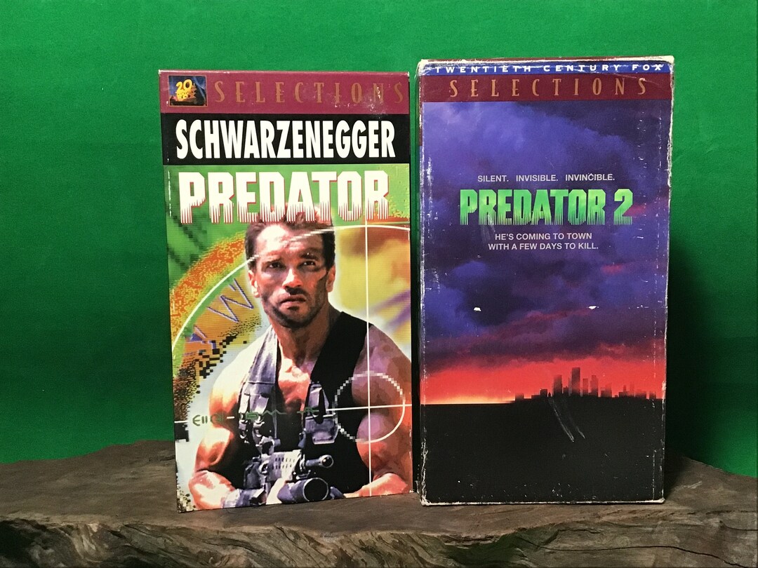 Predator 1&2 (vintage Action Vhs Double Feature!) - Etsy