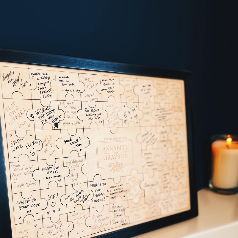 Guest Book Puzzle - Etsy