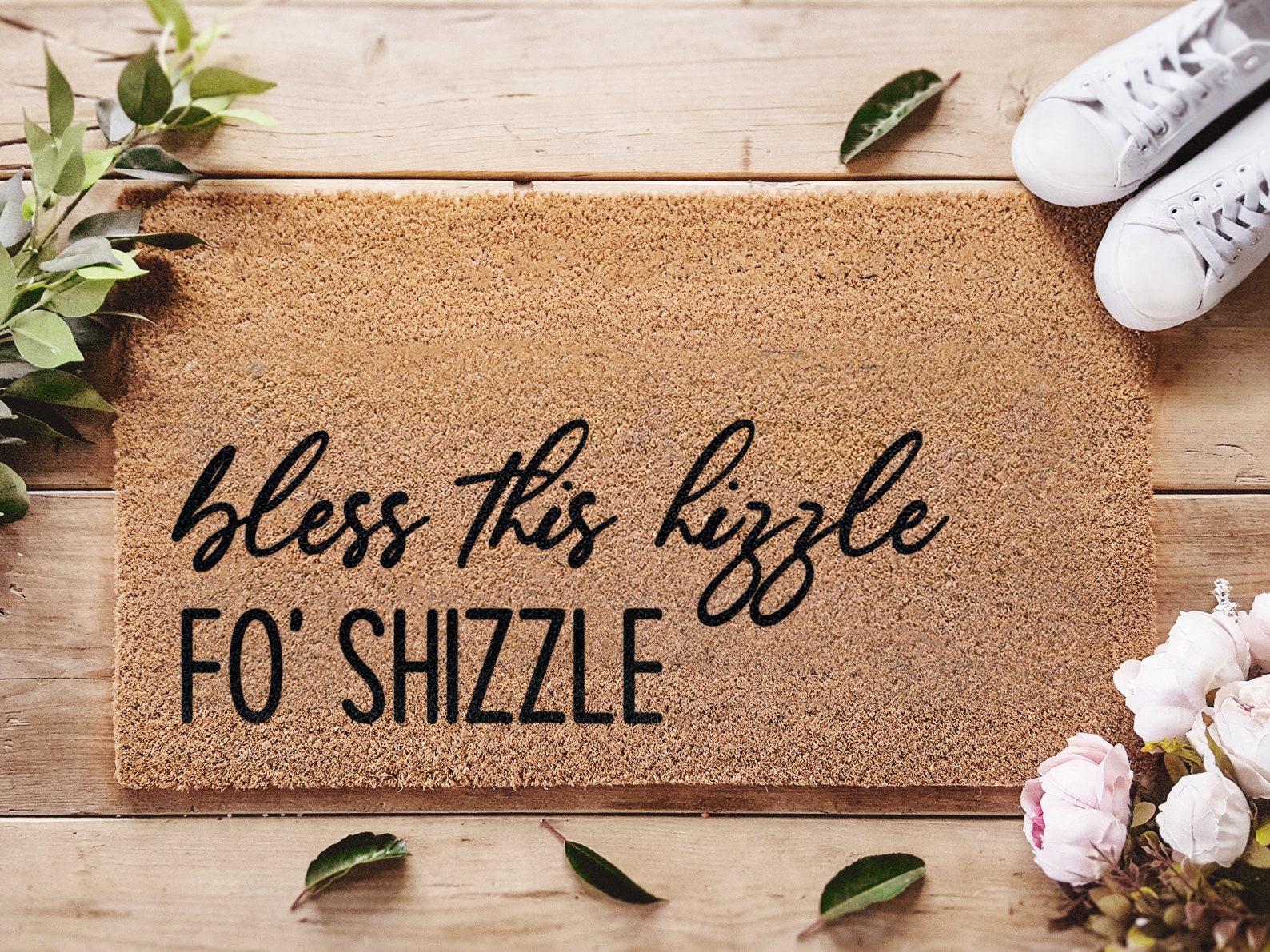 Bless This Hizzle Fo' Shizzle Door Mat Snoop Dog Quote | Etsy