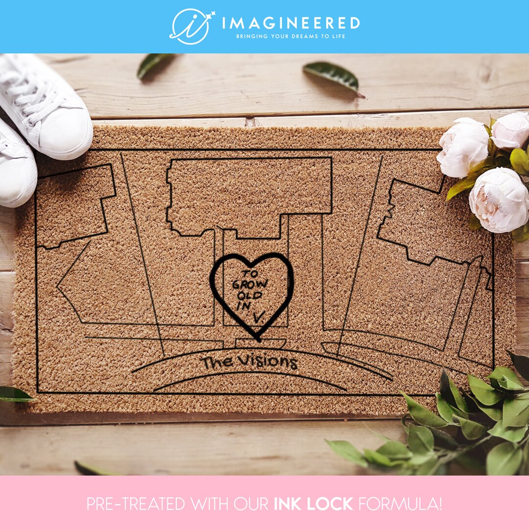 Wandavision Home Map Wandavision Map Door Mat Wanda and Vision Doormat ...