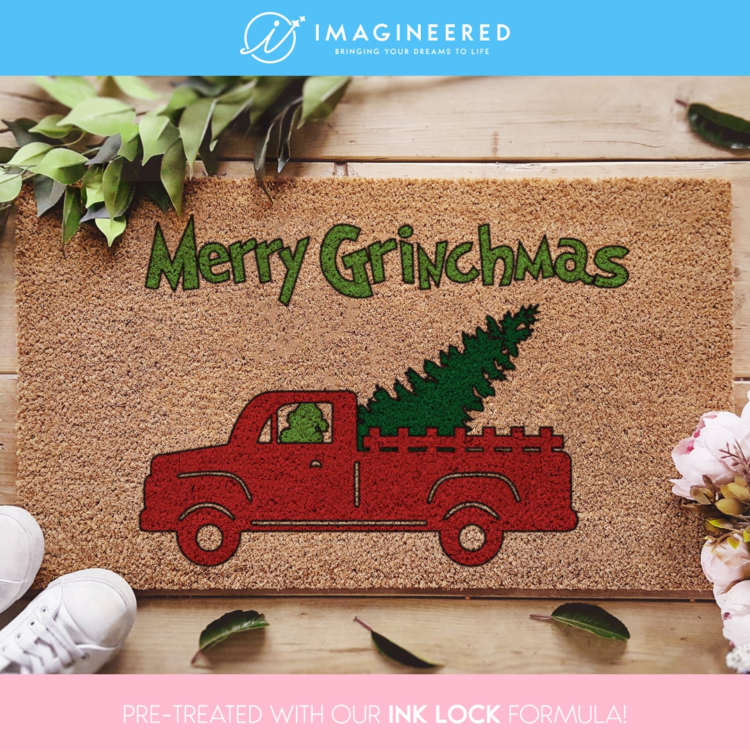 Merry Grinchmas the Grinch Doormat Funny Christmas Doormat Grinch ...