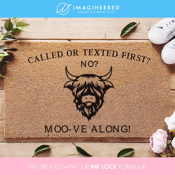Highland Cow Door Mat - Etsy