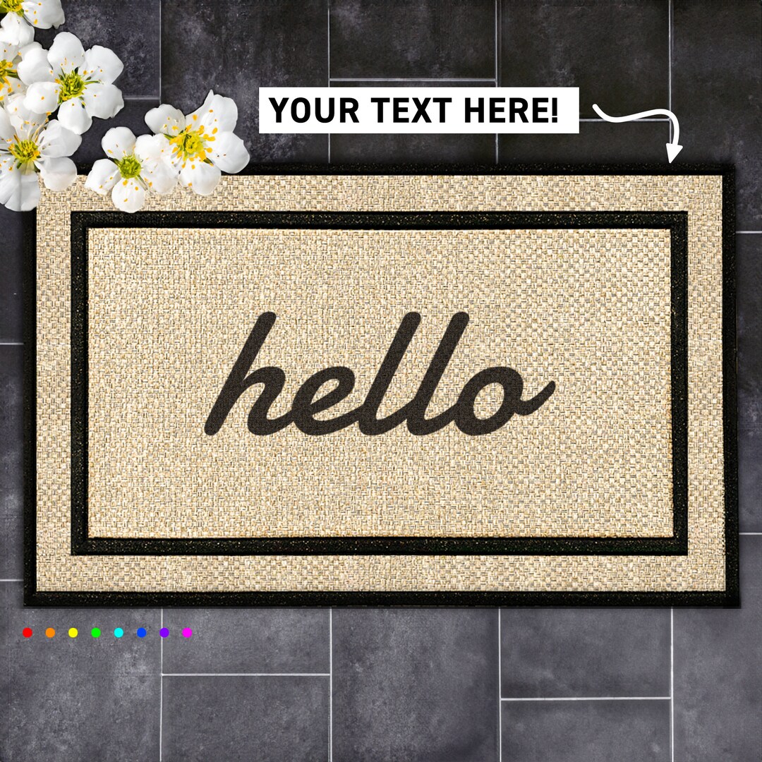 Make a Statement at Your Front Door With a Personalized Custom Text ...