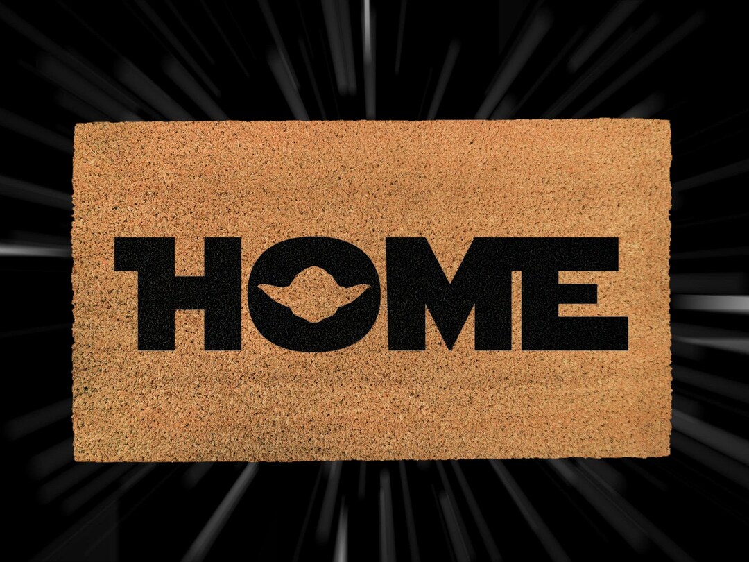 Star Wars Yoda Home Doormat Coir Welcome Mat Disney and - Etsy