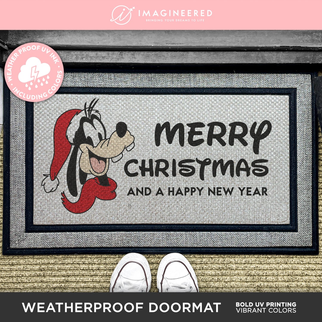 Merry Christmas Outdoor Mat Funny Goofy Outdoor Door Mat Christmas ...