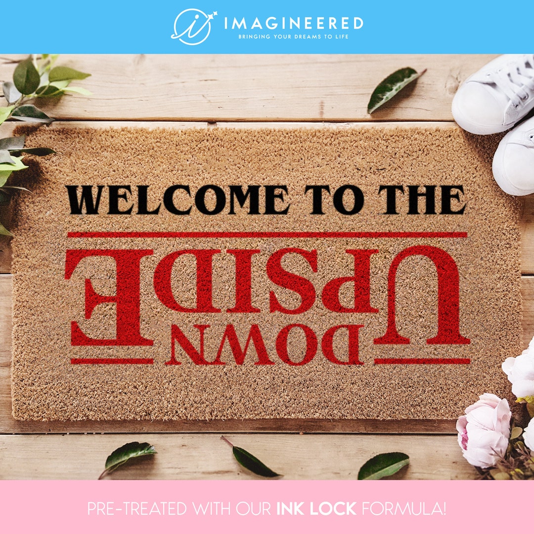 Upside Down Doormat Hawkins Stranger Things Doormat Dustin Vecner ...