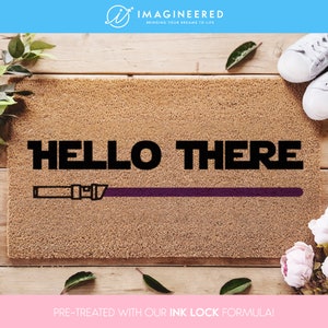 Star Wars Hello There Lightsaber Door Mat - Star Wars Lovers - Starwars ...