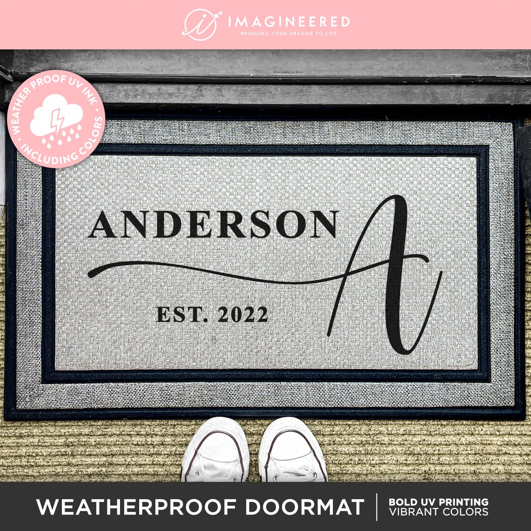Welcome Rug - Personalized Door Mat - Outdoor Personalized Rug ...