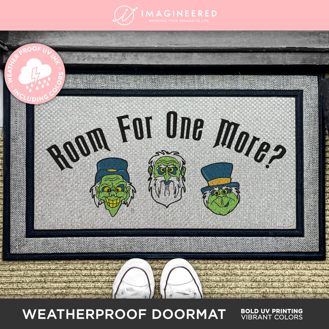 Haunted Mansion Room for One More Outdoor Personalised Rug Haunted ...