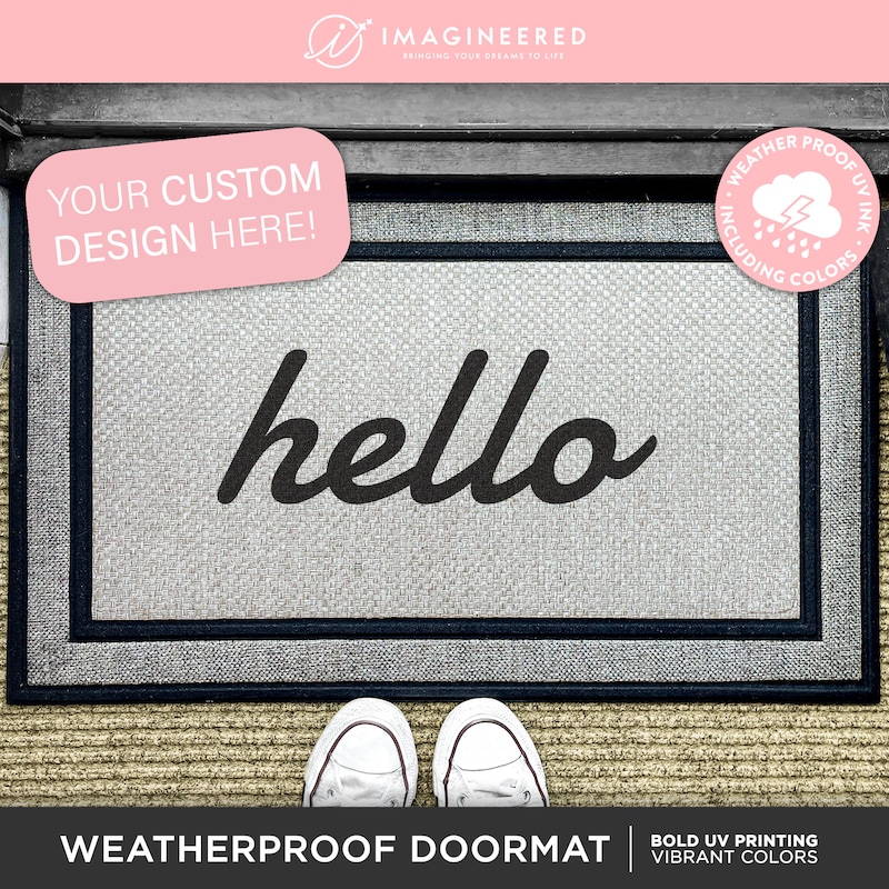 Large Custom Doormat - Etsy