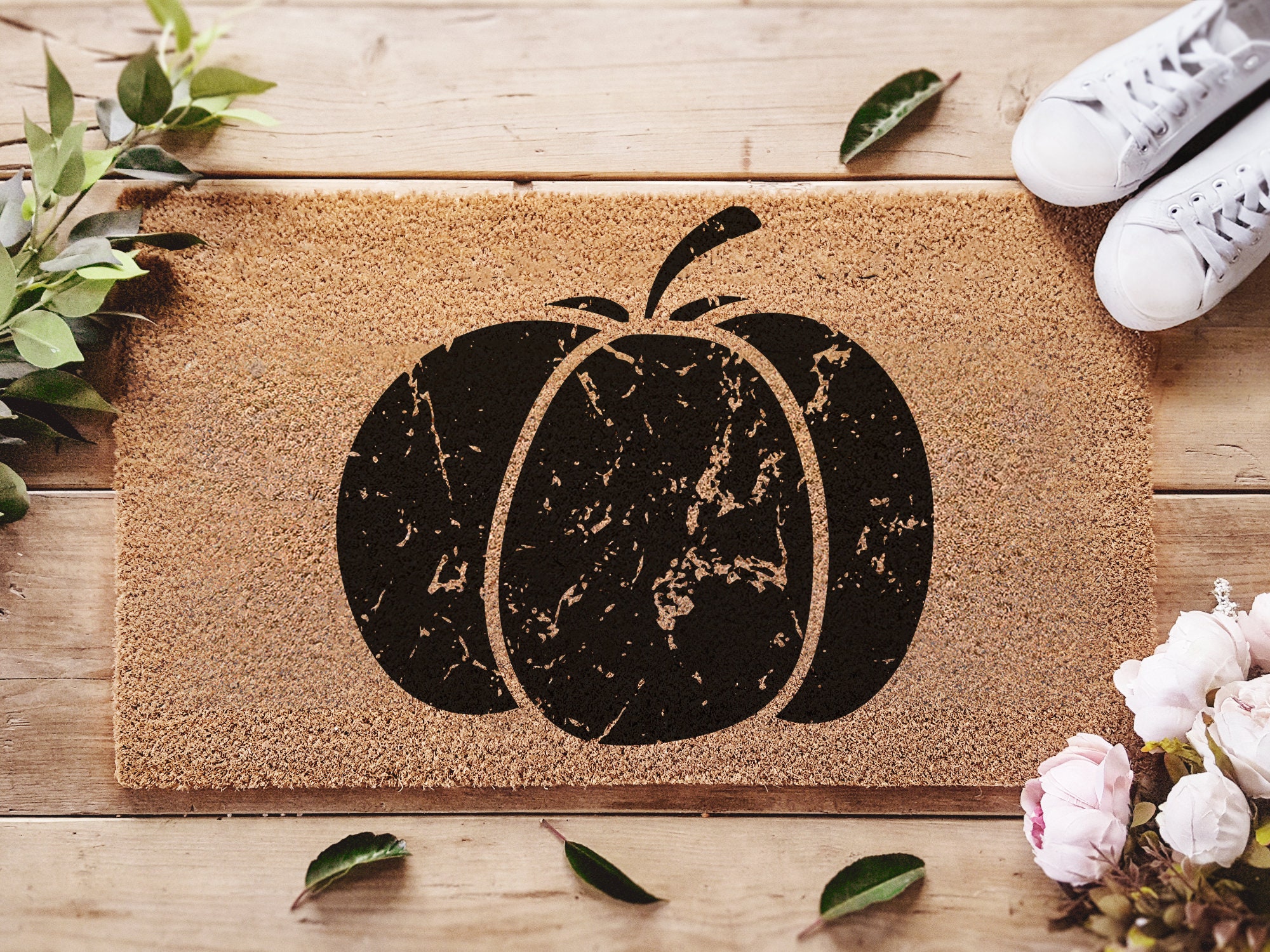 Pumpkin Doormat Pumpkin Seasonal Coir Mat Fall Decor | Etsy