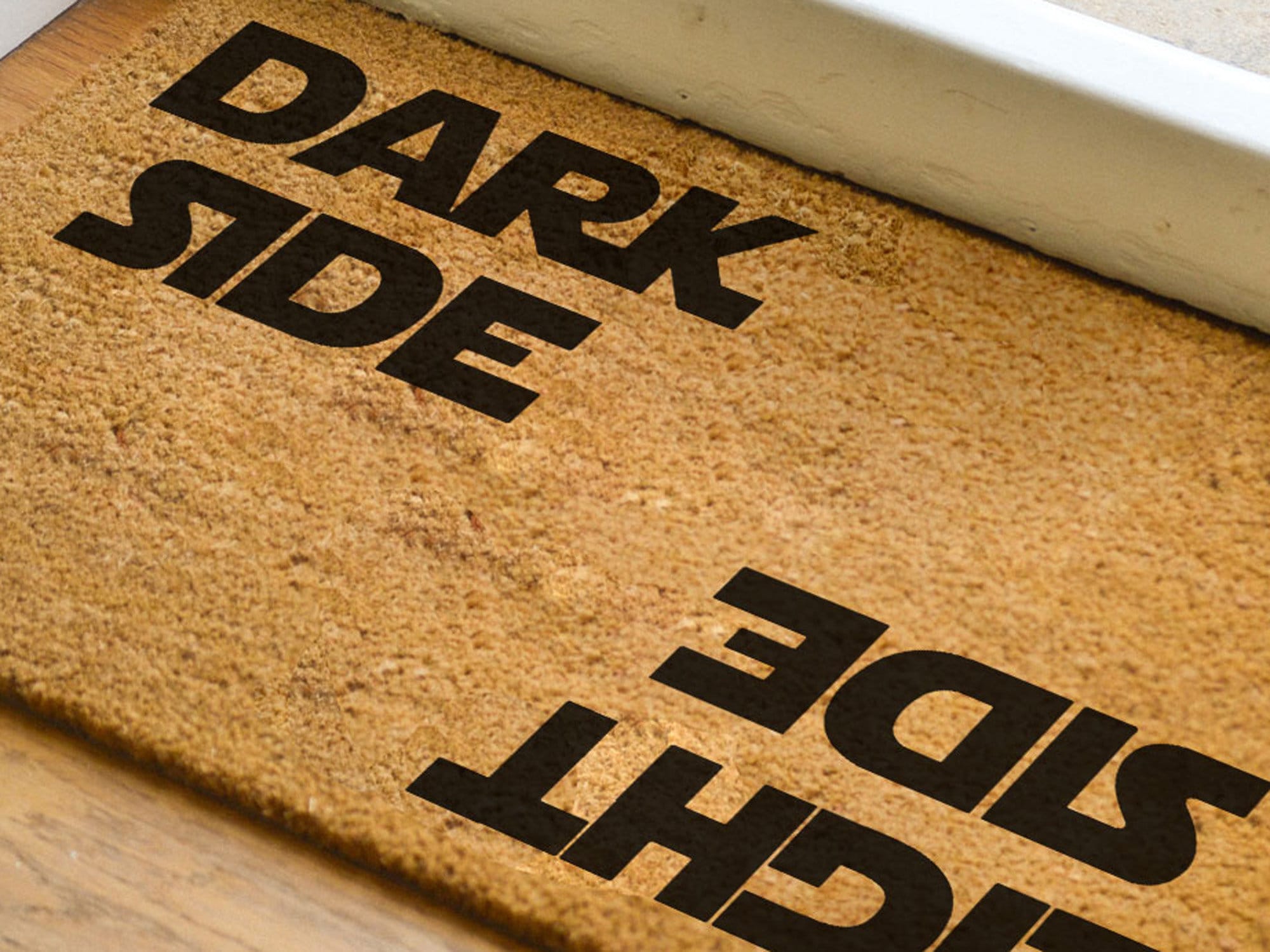 Dark Side Light Side Doormat Star Wars Door Mat Coir Mat | Etsy