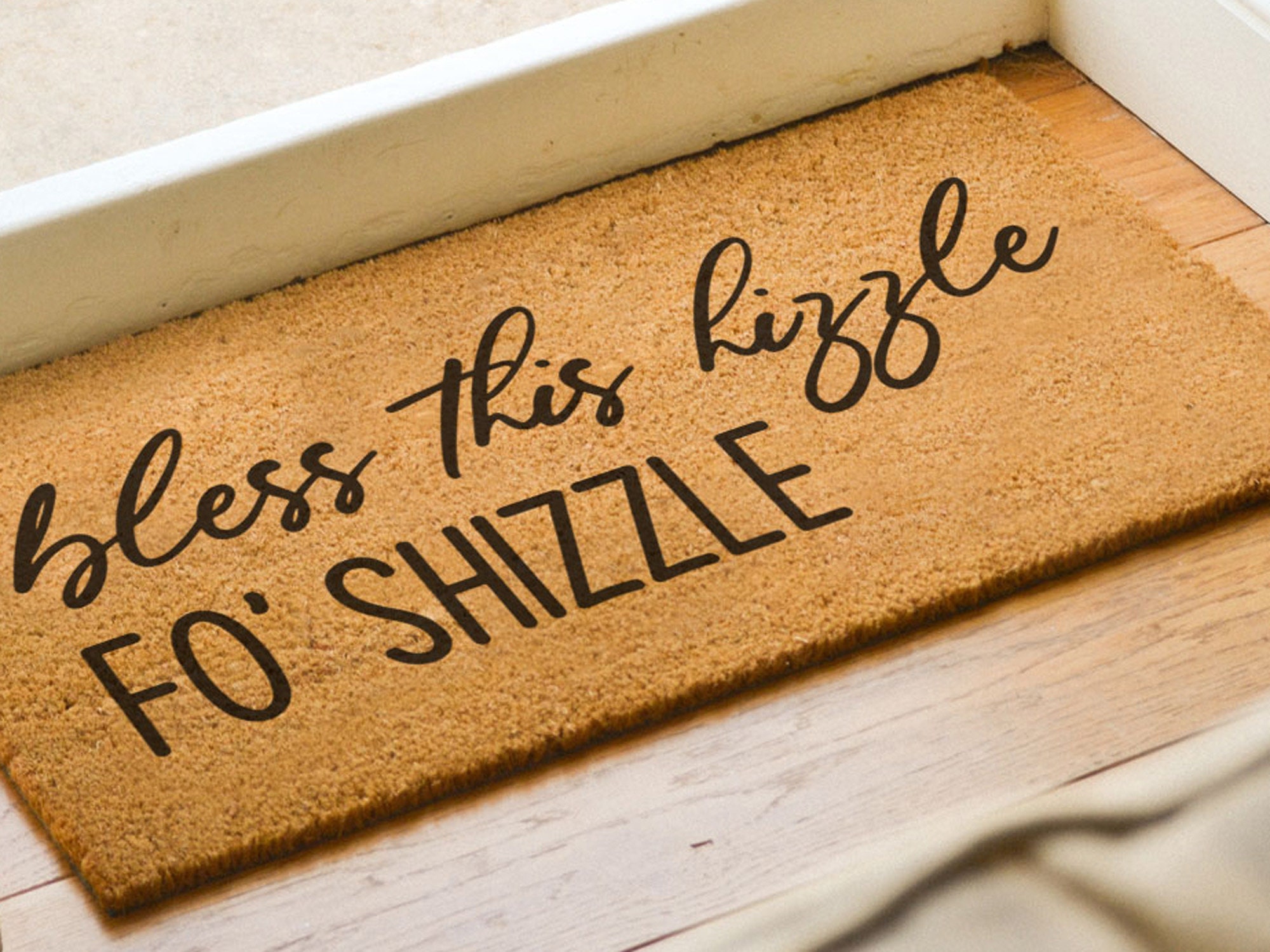 Bless This Hizzle Fo' Shizzle Door Mat Snoop Dog Quote | Etsy