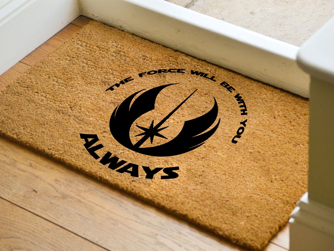 Star Wars Welcome Doormat the Force Will Be With You Always - Etsy UK