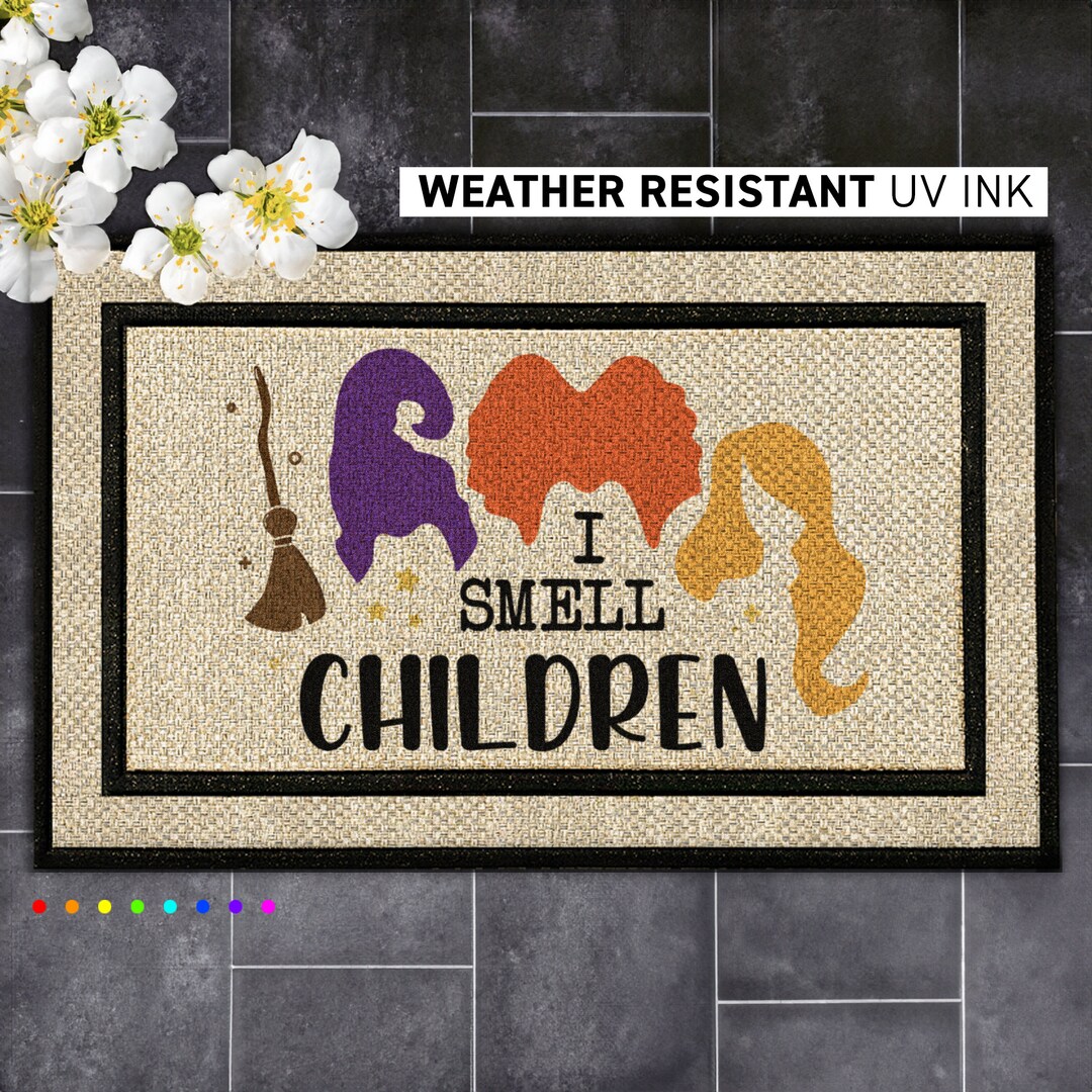 I Smell Children Hocus Pocus Outdoor Mat Custom Hocus Pocus Doormat ...