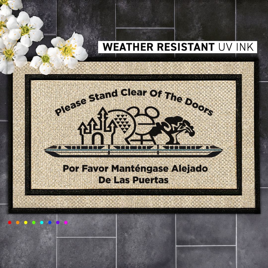 Step Into the Magic: Personalized Disney World Monorail Doormat ...