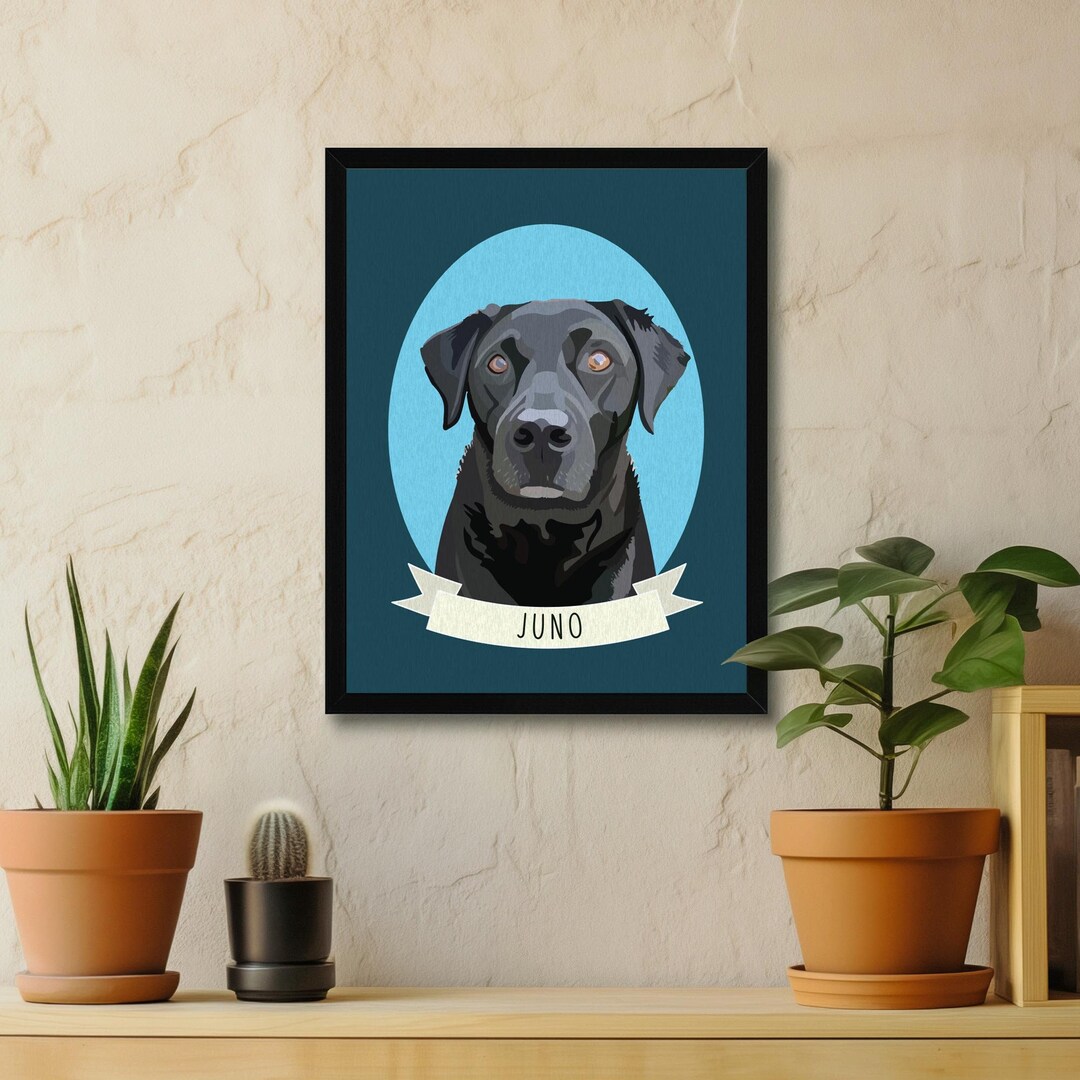 Custom Pet Portraits, Labrador Portrait, Dog Home Décor, Dog Print ...