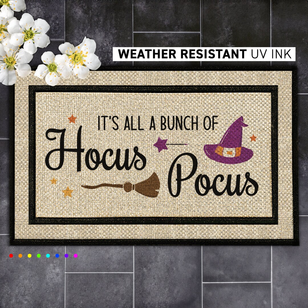 Enchanting and Personalized Hocus Pocus Doormat - A Magical Welcome to ...