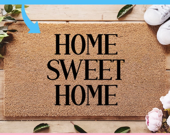 Labyrinth Welcome Mat Come Inside and Have A Nice Cup of Tea Worm Coir ...