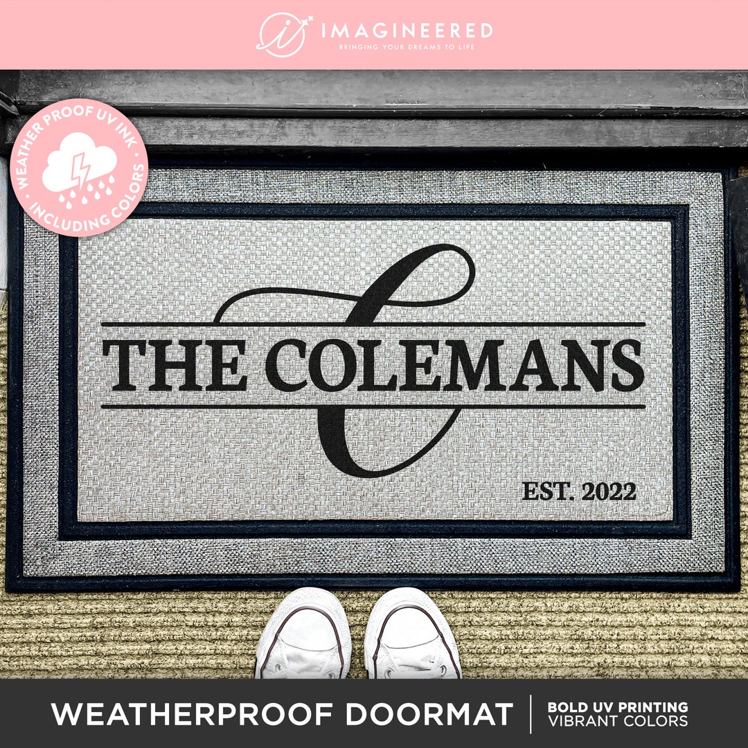 Welcome Doormat - Personalized Door Mat - Outdoor Personalized Rug ...