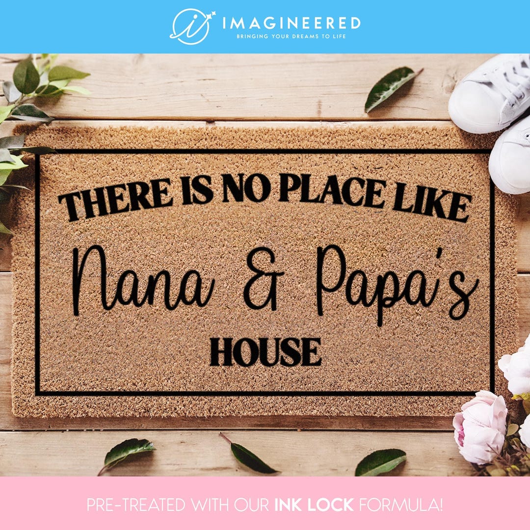 Grandma and Grandpa Welcome Mat - Grandparents Doormat - Gift for ...