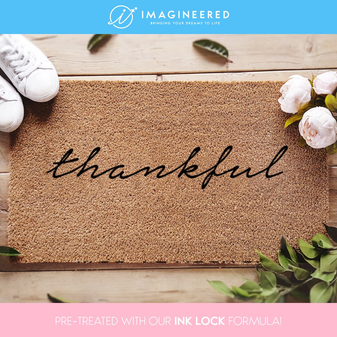 Thankful Doormat - Thankful Welcome Mat - Coir Welcome Mat ...
