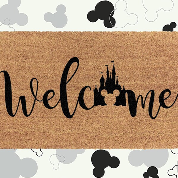 Mickey Mouse Welcome Mat - Etsy