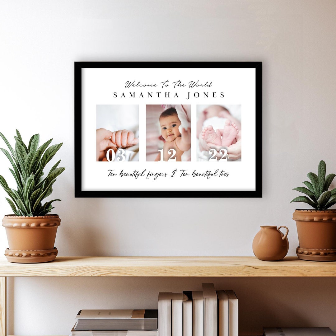 Personalized Baby Print - Baby Birthday Gift - Personalised Gift ...