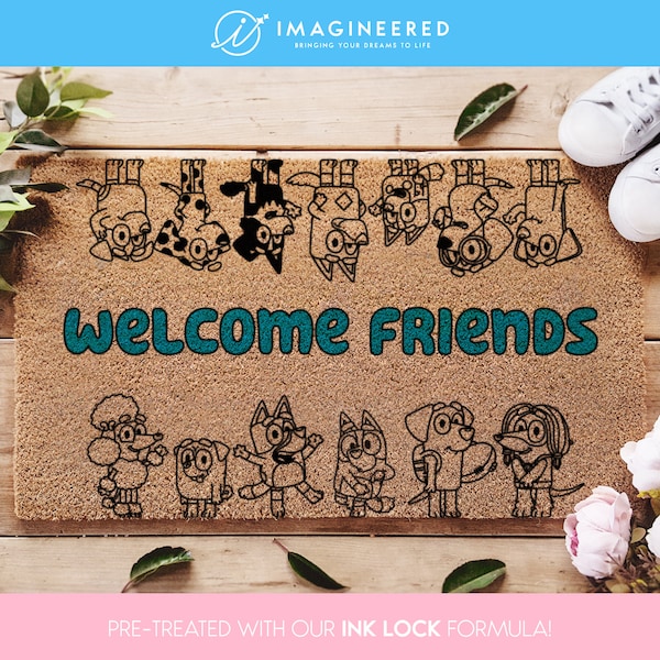 Bluey Welcome Door Sign - Etsy