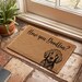 Custom Doodle Dog Doormat With Cute Saying, How You Doodlin, Doodle Dog ...