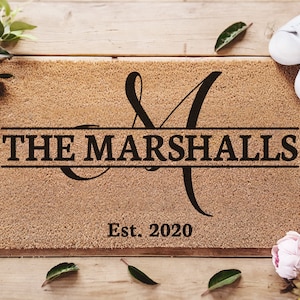 Personalized Doormat Custom Doormat Monogram Door Mat - Etsy