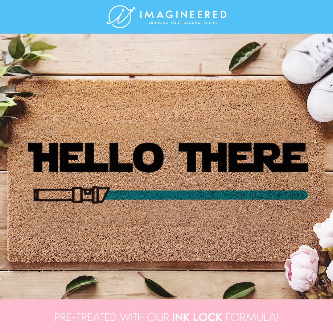 Star Wars Hello There Lightsaber Door Mat - Star Wars Lovers - Starwars ...