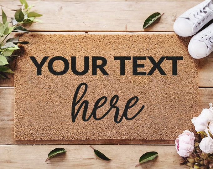 Your Custom Doormat Personalize the Perfect Customized Door - Etsy