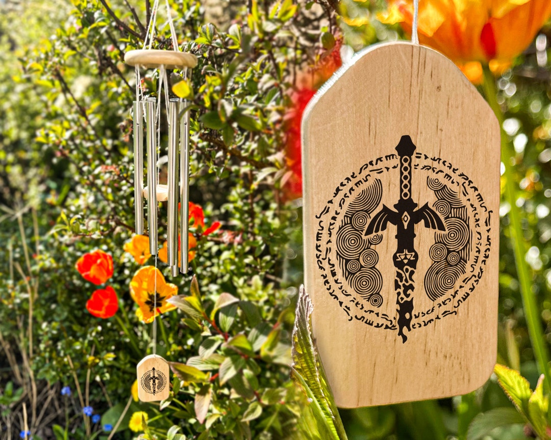 Custom Master Sword Emblem Zelda Wind Chime Tears of the Kingdom Master ...