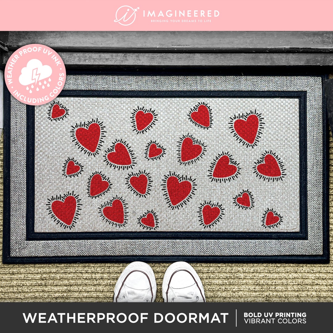 Keith Haring - Keith Haring Hear Design - All Weather Doormat - Fun ...
