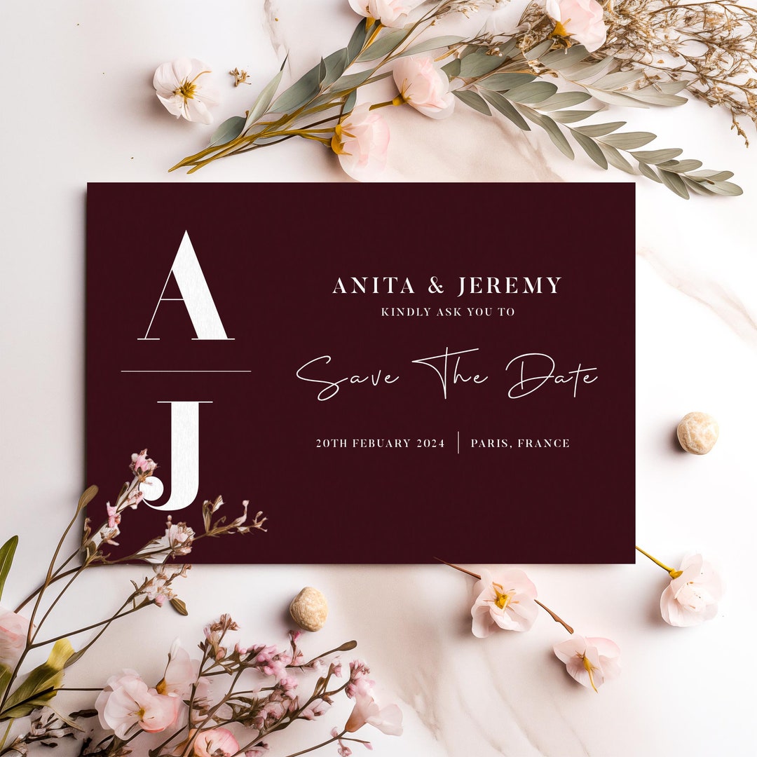 Elegant Classic Save the Date Cards for Your Special Day, Vintage ...