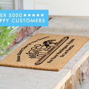 Wandavision Doormat Marvel Avengers Coir Welcome Mat - Etsy