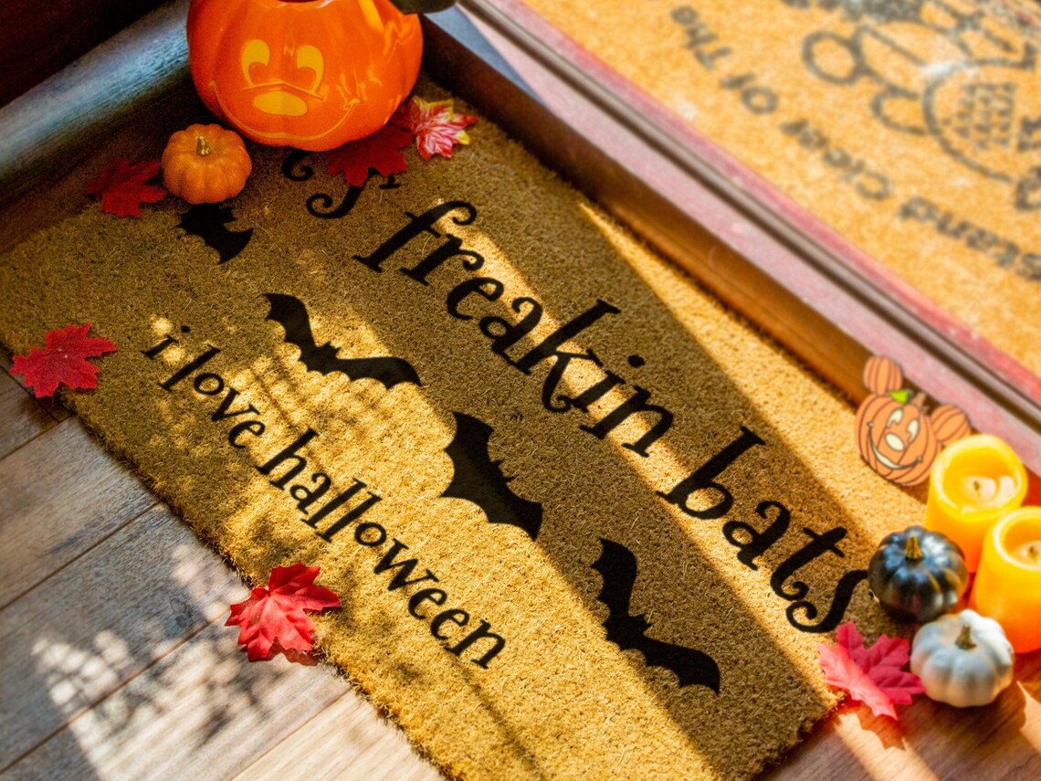 It's Freakin' Bats - Its Freakin Bats I Love Halloween Doormat | Funny ...
