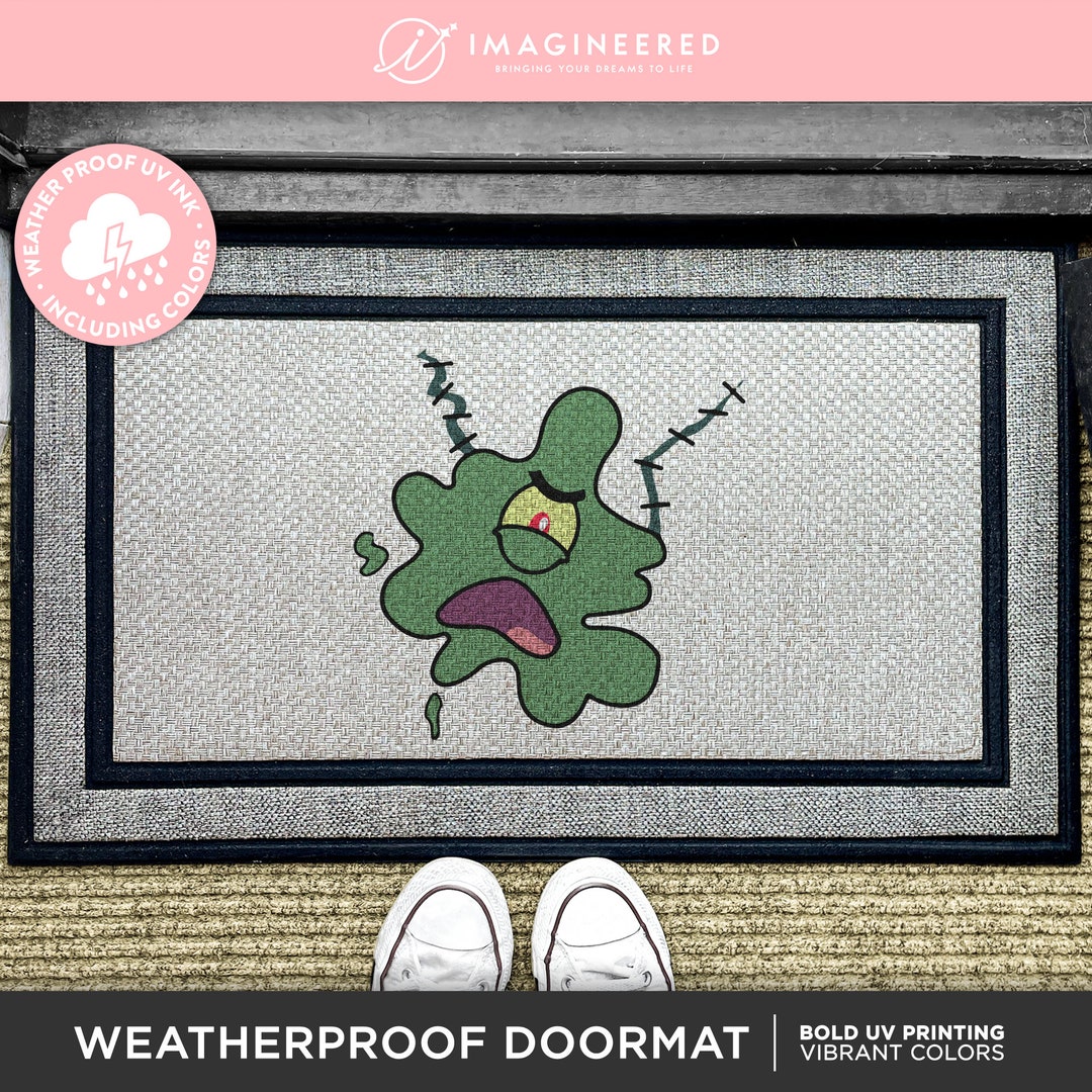 Squashed Plankton Doormat, Funny Meme Gift, Personalized Doormat ...