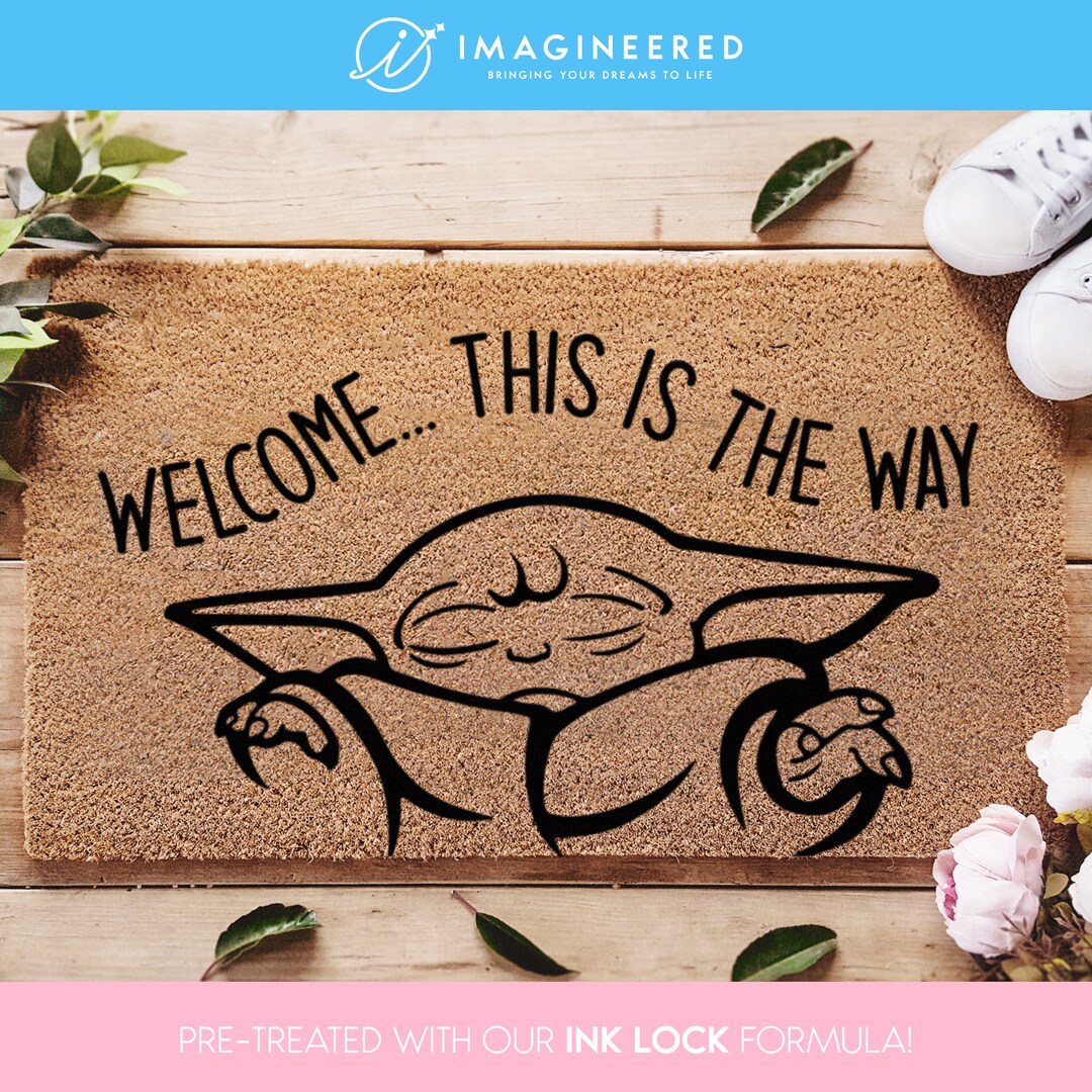 Welcome This is the Way Doormat Grogu Door Mat Baby Yoda Gift Ideas the ...
