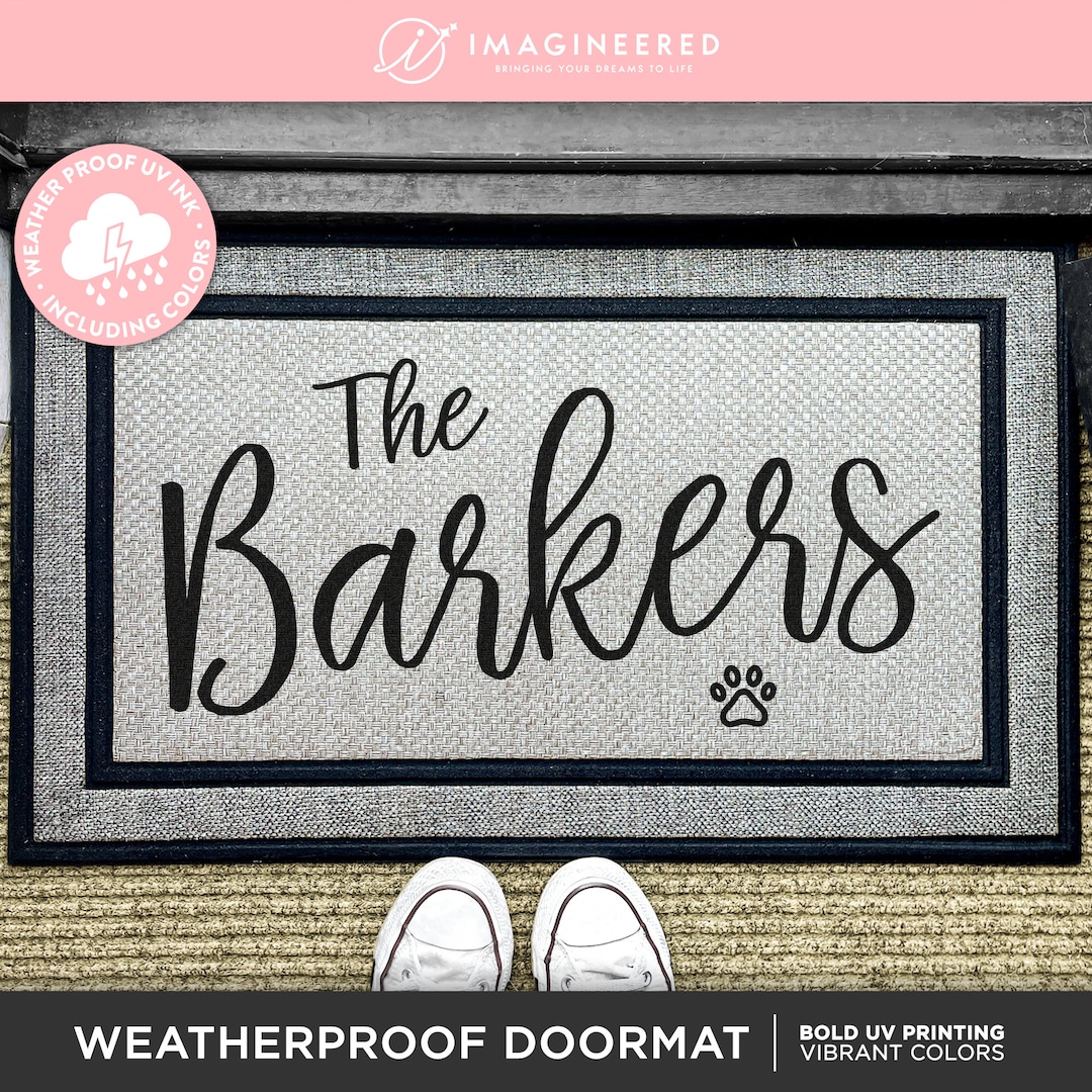 Personalized Outdoor Rug - Personalized Door Mat - Family Name Rug ...