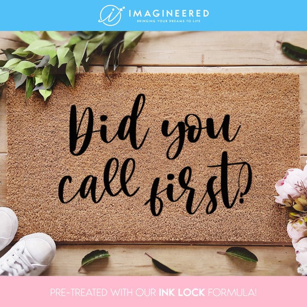 Did You Call Doormat - Etsy