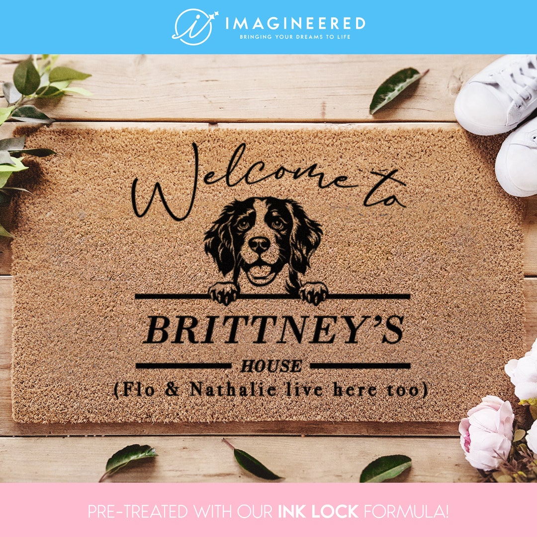 Customizable Pet Mat for Your Home Custom Welcome Mat Custom Dog ...