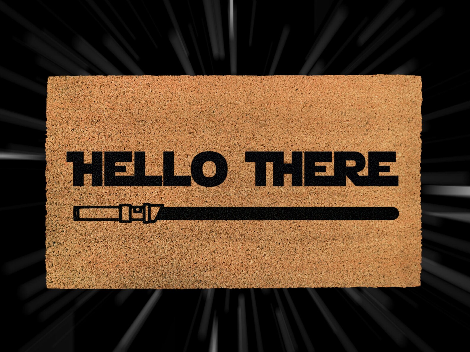 Star Wars Hello There Lightsaber Door Mat Star Wars Lovers - Etsy