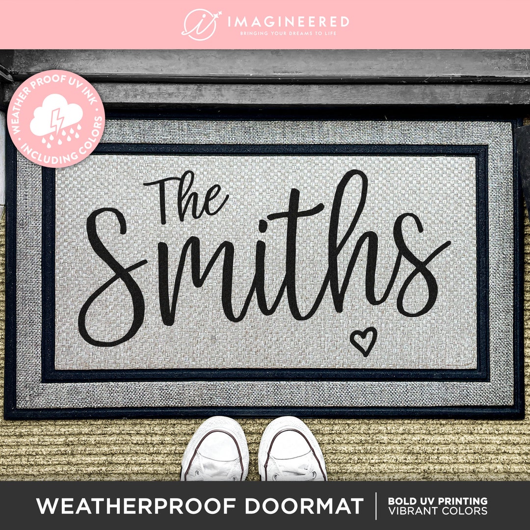 Personalized Doormat - Custom Doormat - Outdoor Personalized Rug ...