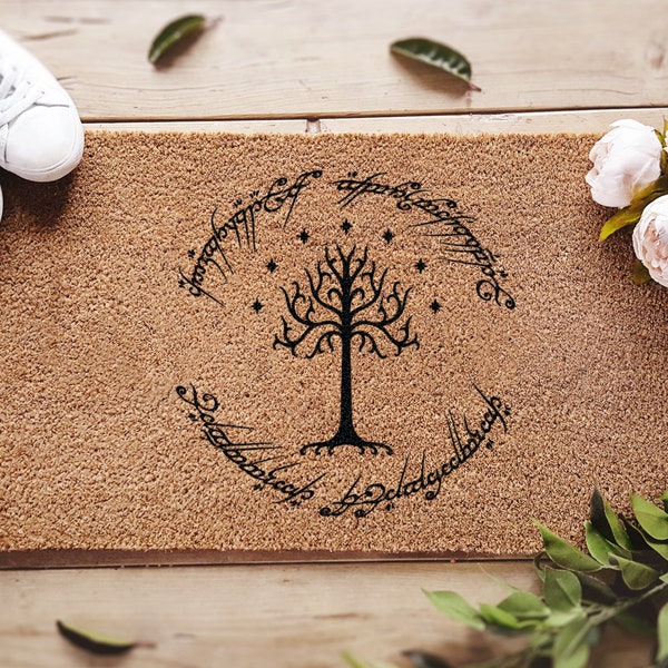 Speak Friend and Enter Elvish Doormat - Etsy